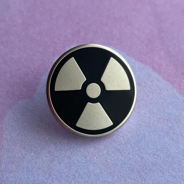 Black Radiation Symbol - Rad Girl Creations - Medical Enamel Pin
