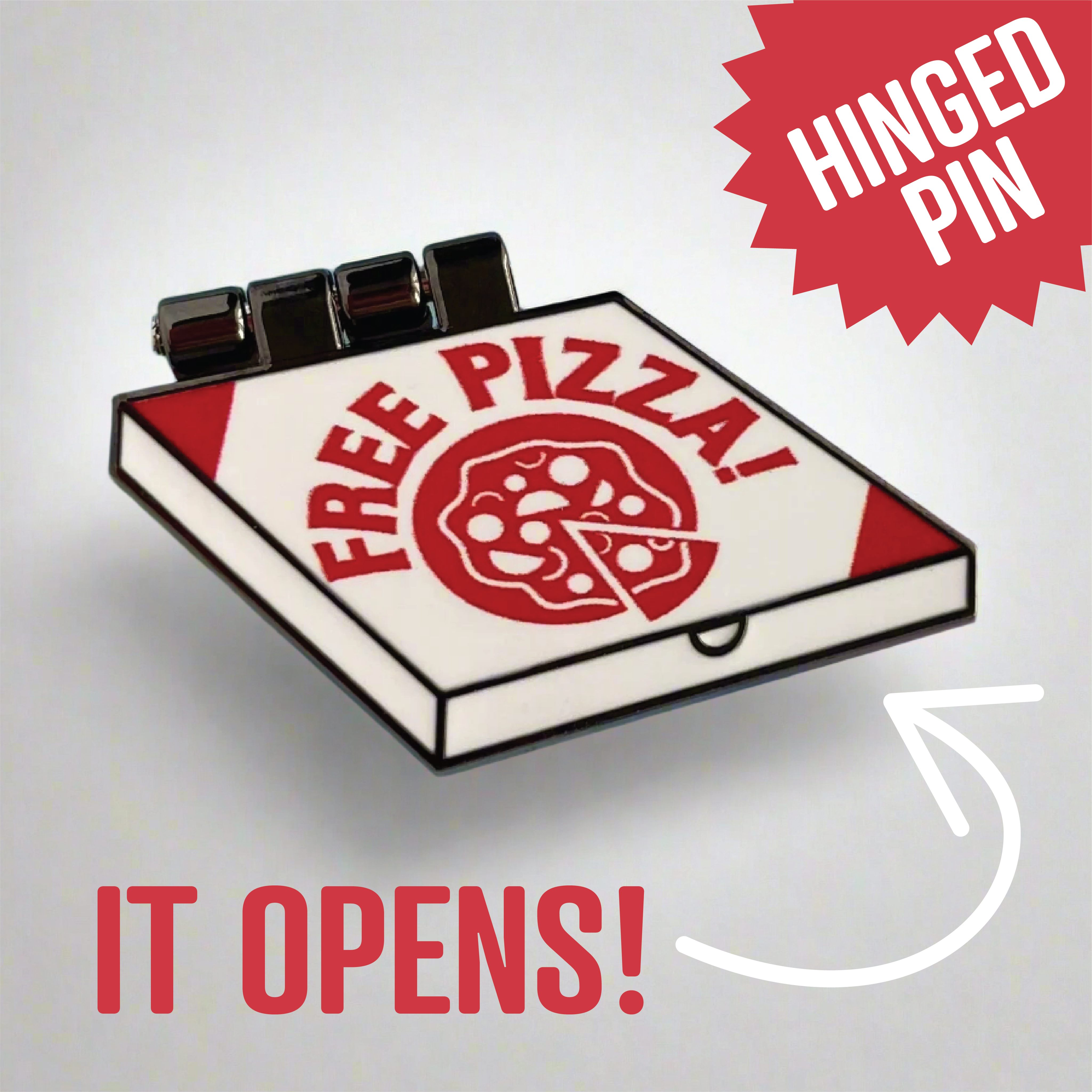 Free Pizza Pin - Rad Girl Creations - Medical Enamel Pin