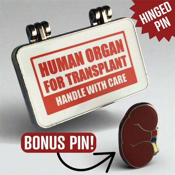 Organs on Ice Pin - Kidney Transplant - Rad Girl Creations - Medical ...