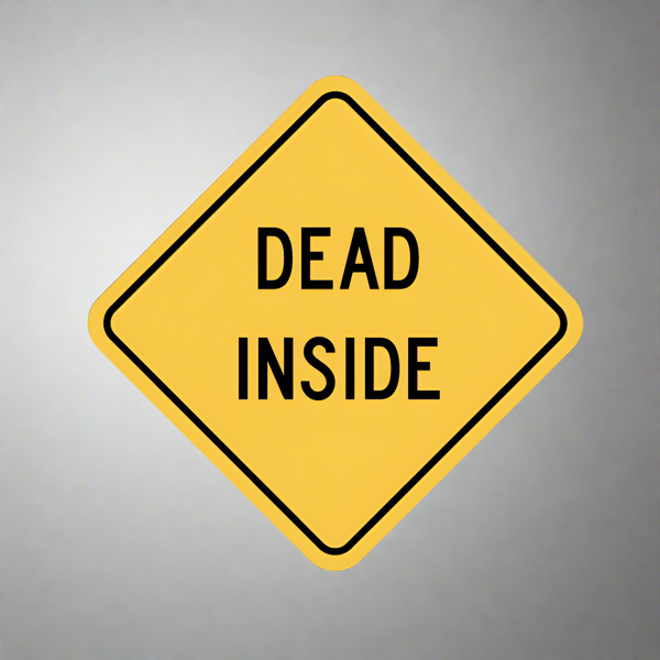 Dead Inside Decal - Rad Girl Creations - Medical Decal
