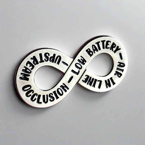 IV Pump Infinity Pin - Rad Girl Creations - Medical Enamel Pin