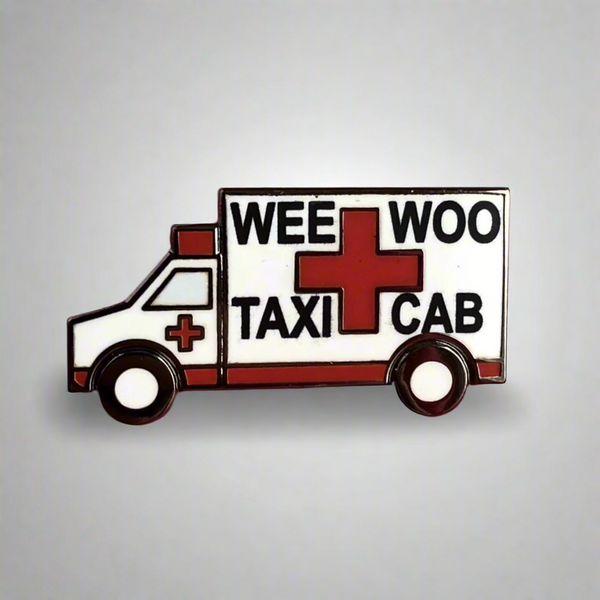 Wee Woo Taxi Pin - Rad Girl Creations - Medical Enamel Pin