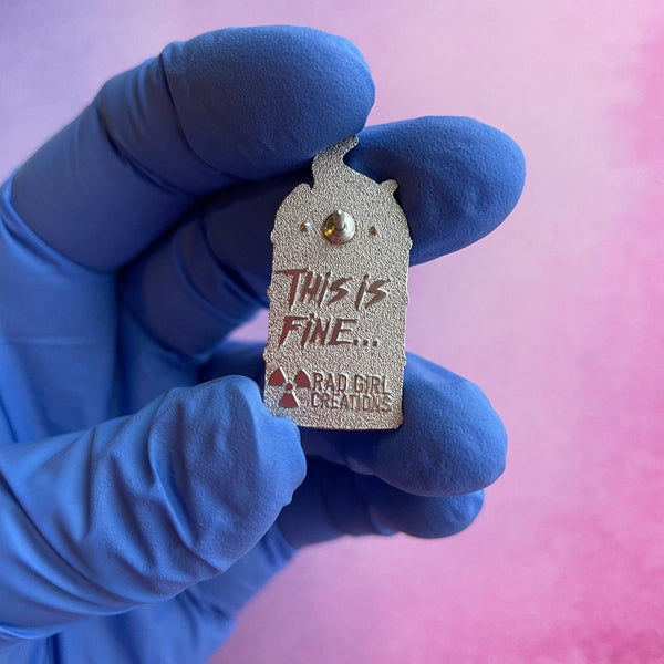 2021 Was Biohazardous Trash Pin - Rad Girl Creations - Medical Enamel Pin
