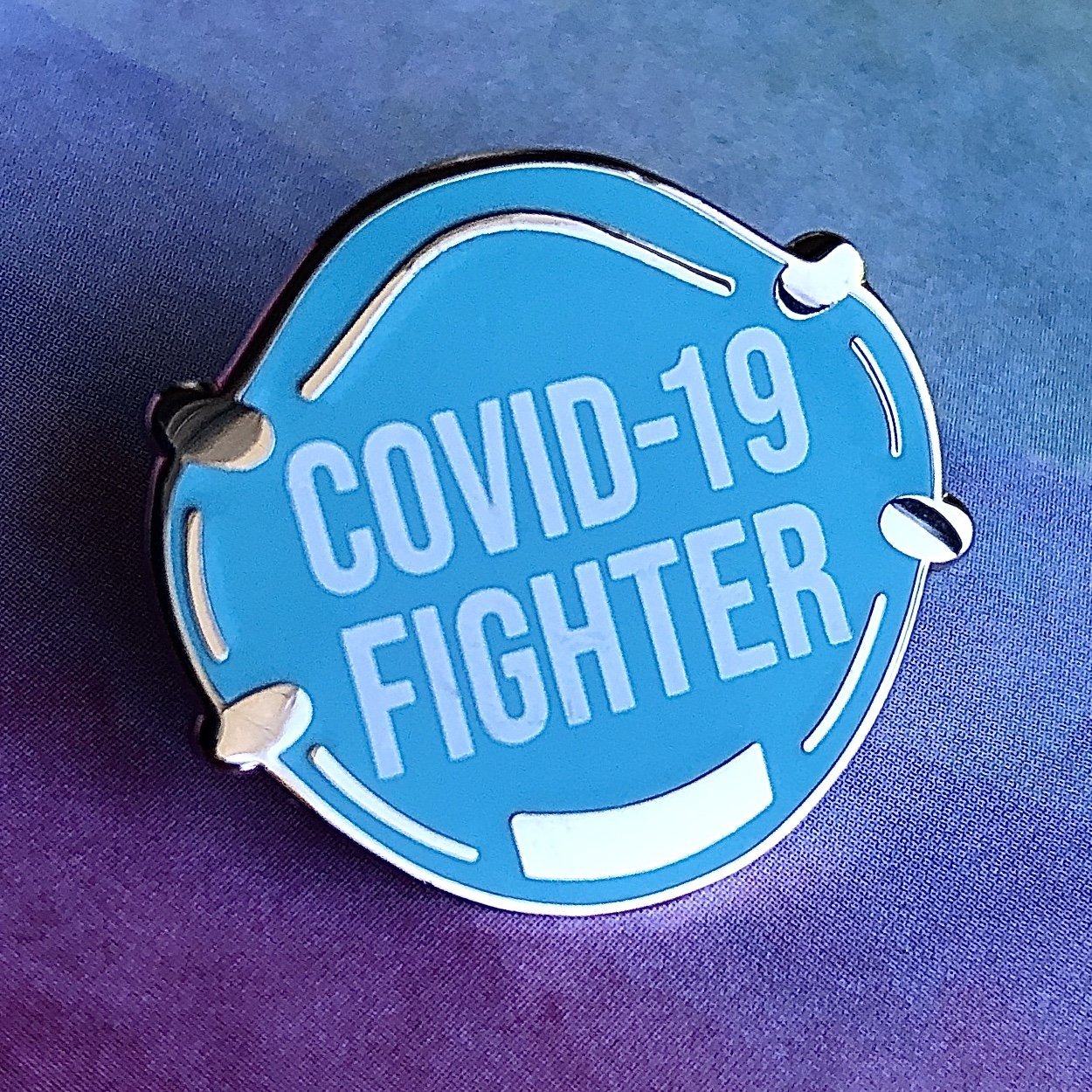 COVID-19 Fighter Pin - Rad Girl Creations - Medical Enamel Pin