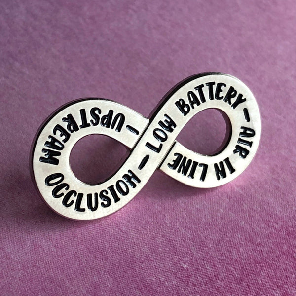 IV Pump Infinity Pin - Rad Girl Creations - Medical Enamel Pin