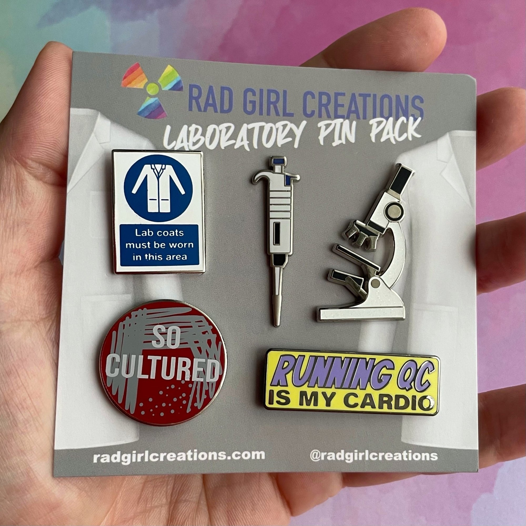 Laboratory Pin Pack - Rad Girl Creations - Medical Enamel Pin
