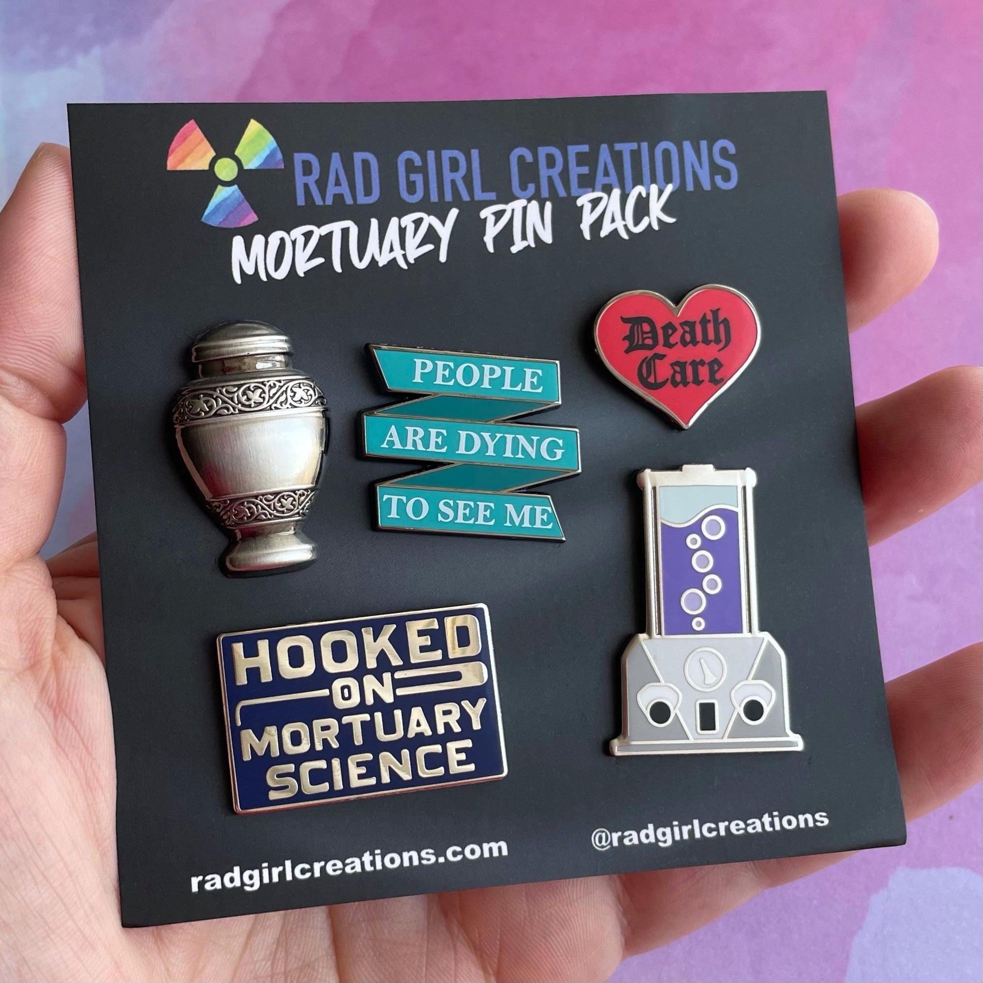 Mortuary Pin Pack - Rad Girl Creations - Medical Enamel Pin
