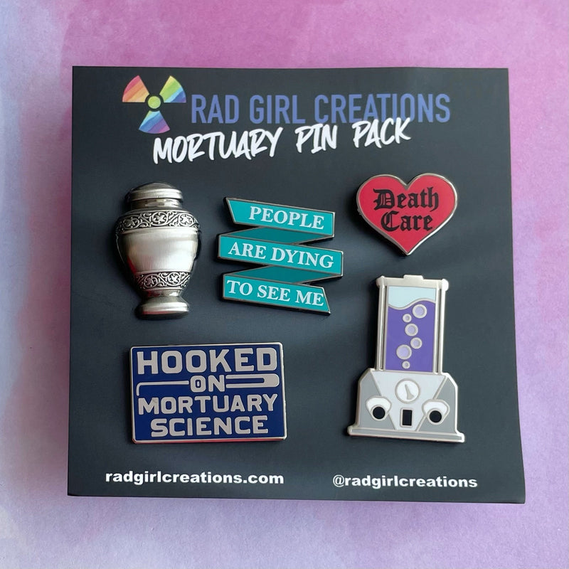 Mortuary Pin Pack - Rad Girl Creations - Medical Enamel Pin