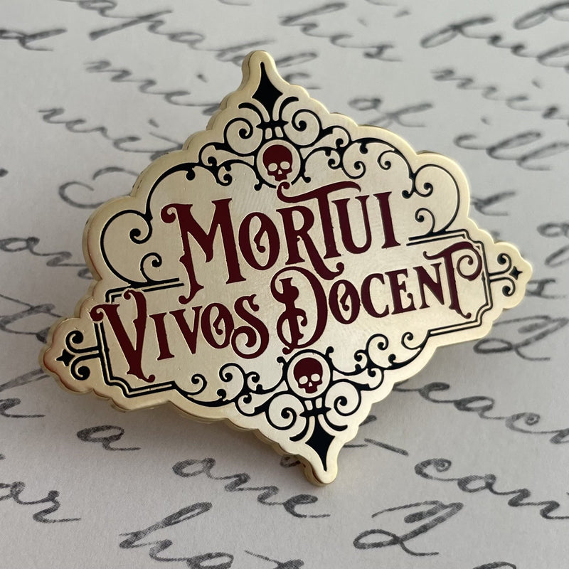 Mortui Vivos Docent Pin - Rad Girl Creations - Medical Enamel Pin
