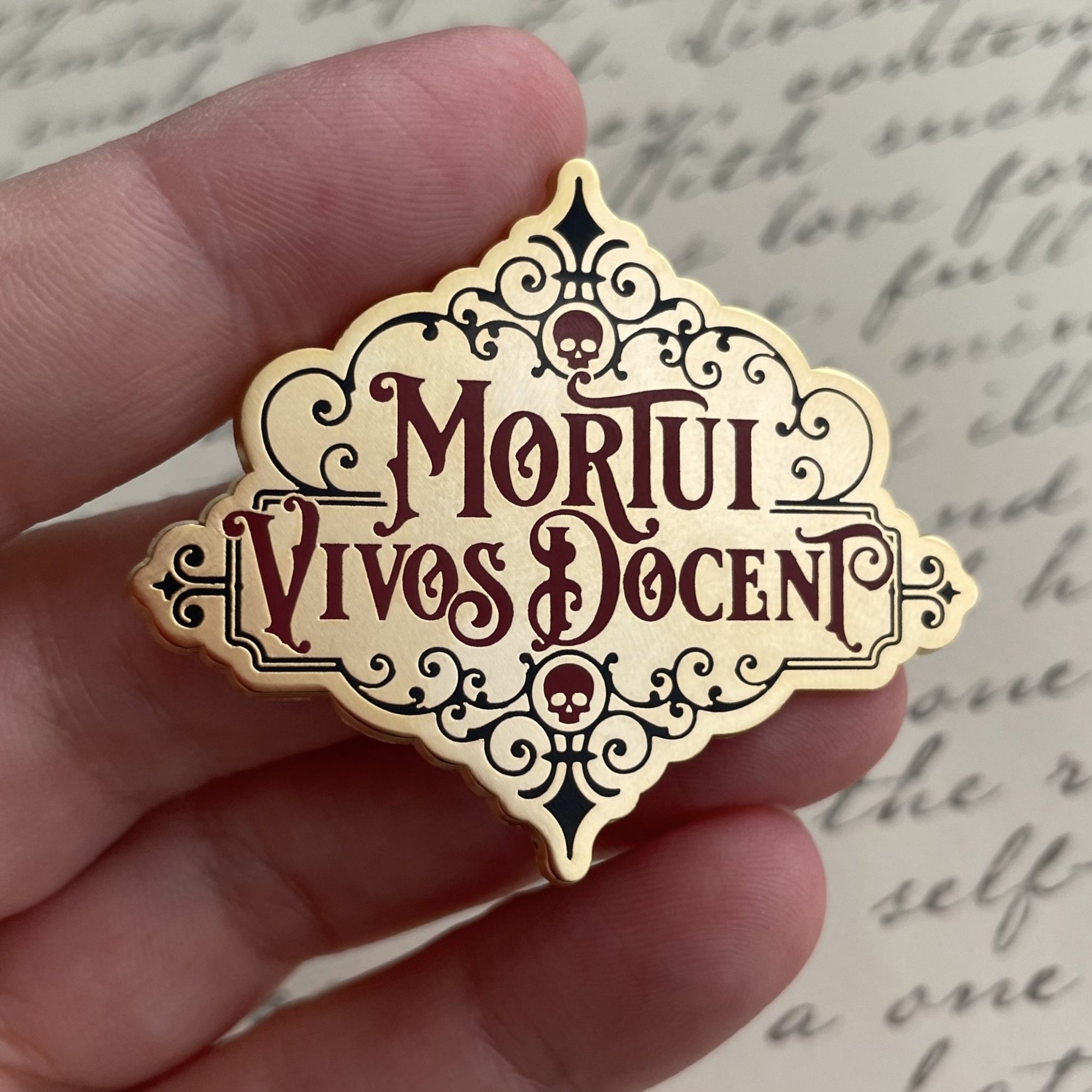 Mortui Vivos Docent Pin - Rad Girl Creations - Medical Enamel Pin