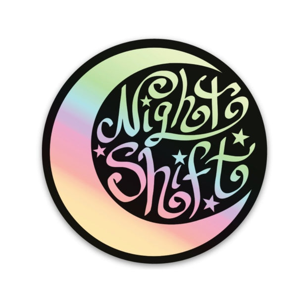 Night Shift Decal - Holographic! - Rad Girl Creations - Medical Decal