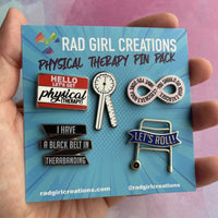 Physical Therapy Pin Pack - Rad Girl Creations - Medical Enamel Pin