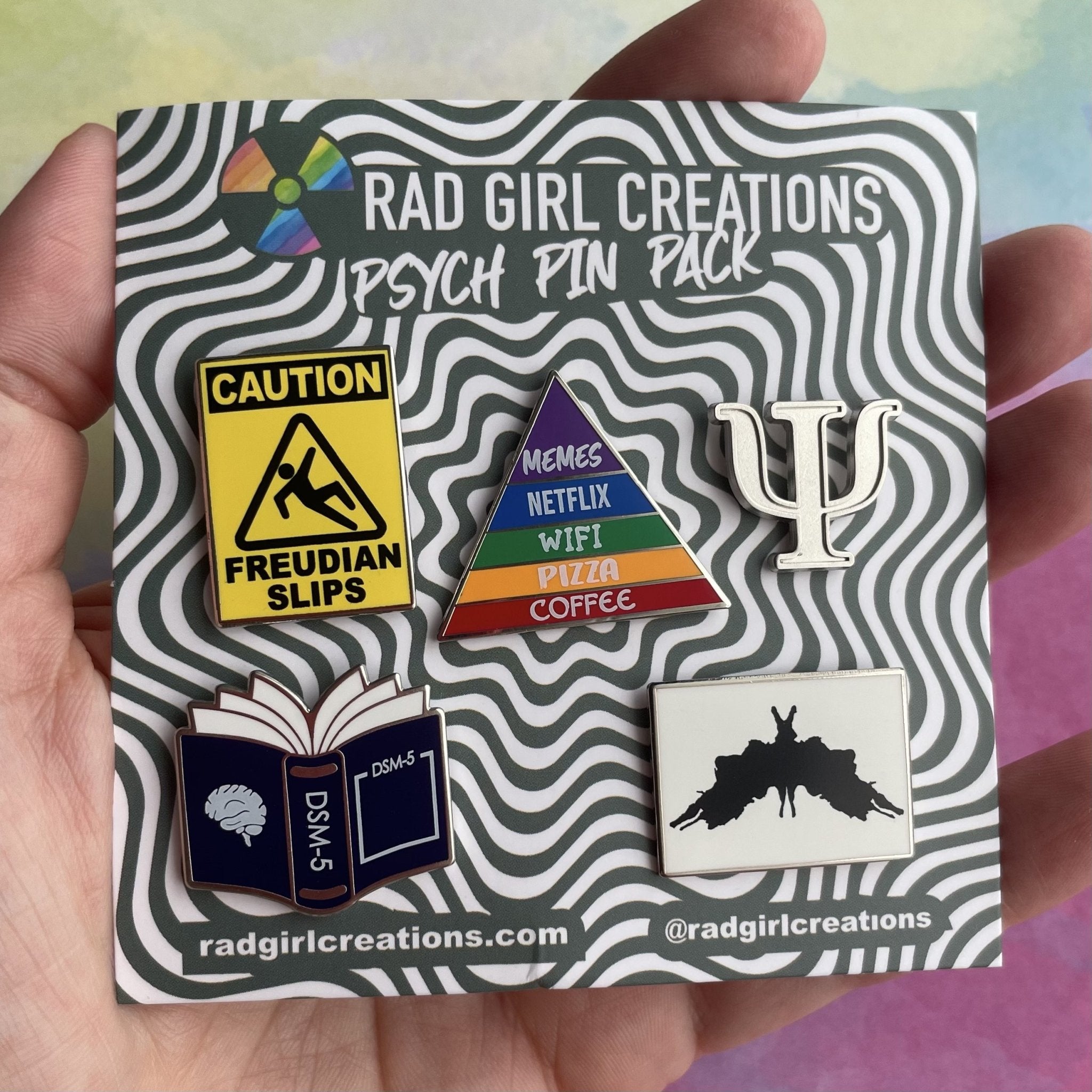 Psych Pin Pack - Rad Girl Creations - Medical Enamel Pin