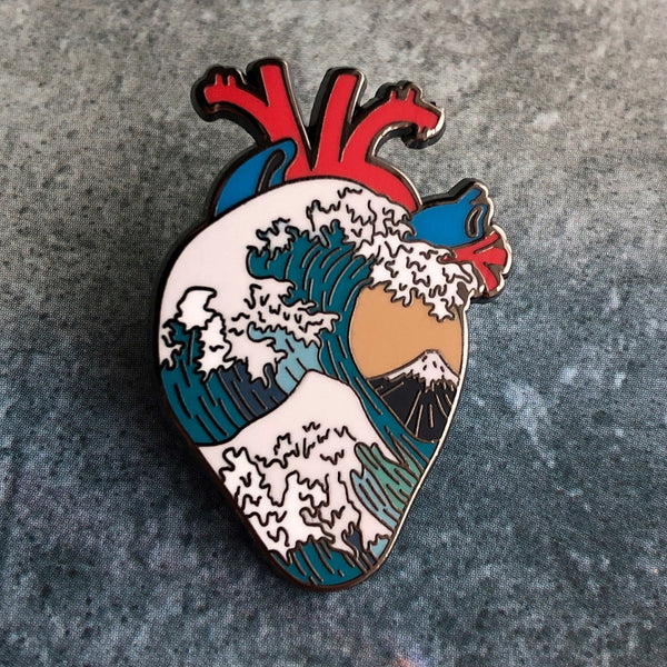 The Great Cardiac Wave Pin - Sarai Llamas Artist Collection - Medical ...